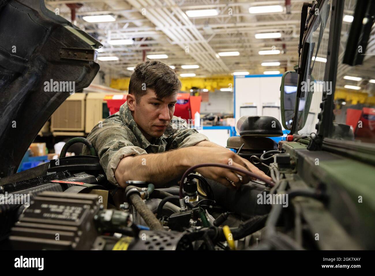 Spc. Brodie Smith, a wheeled vehicle mechanic with the 207th Engineer ...