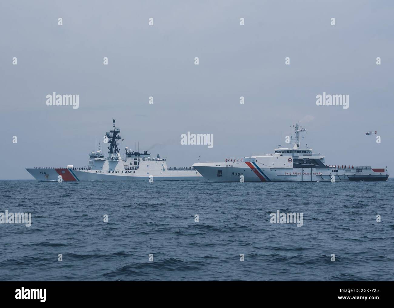 U.S. Coast Guard Cutter Munro (left) and Philippine Coast Guard ...