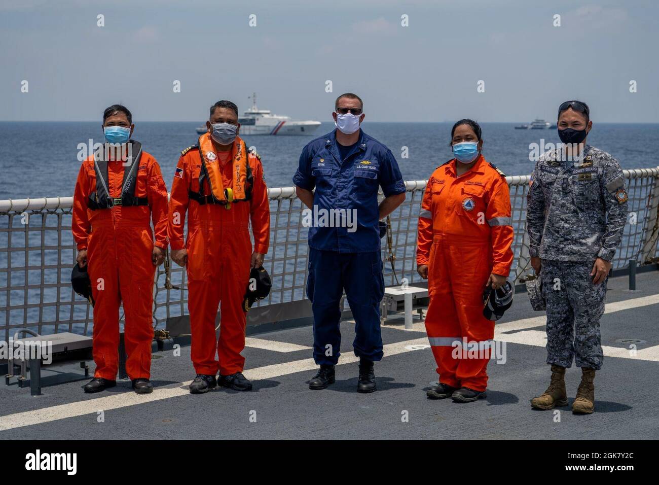 U.S. Coast Guard Cutter Munro’s Commanding Officer Capt. Blake Novak ...