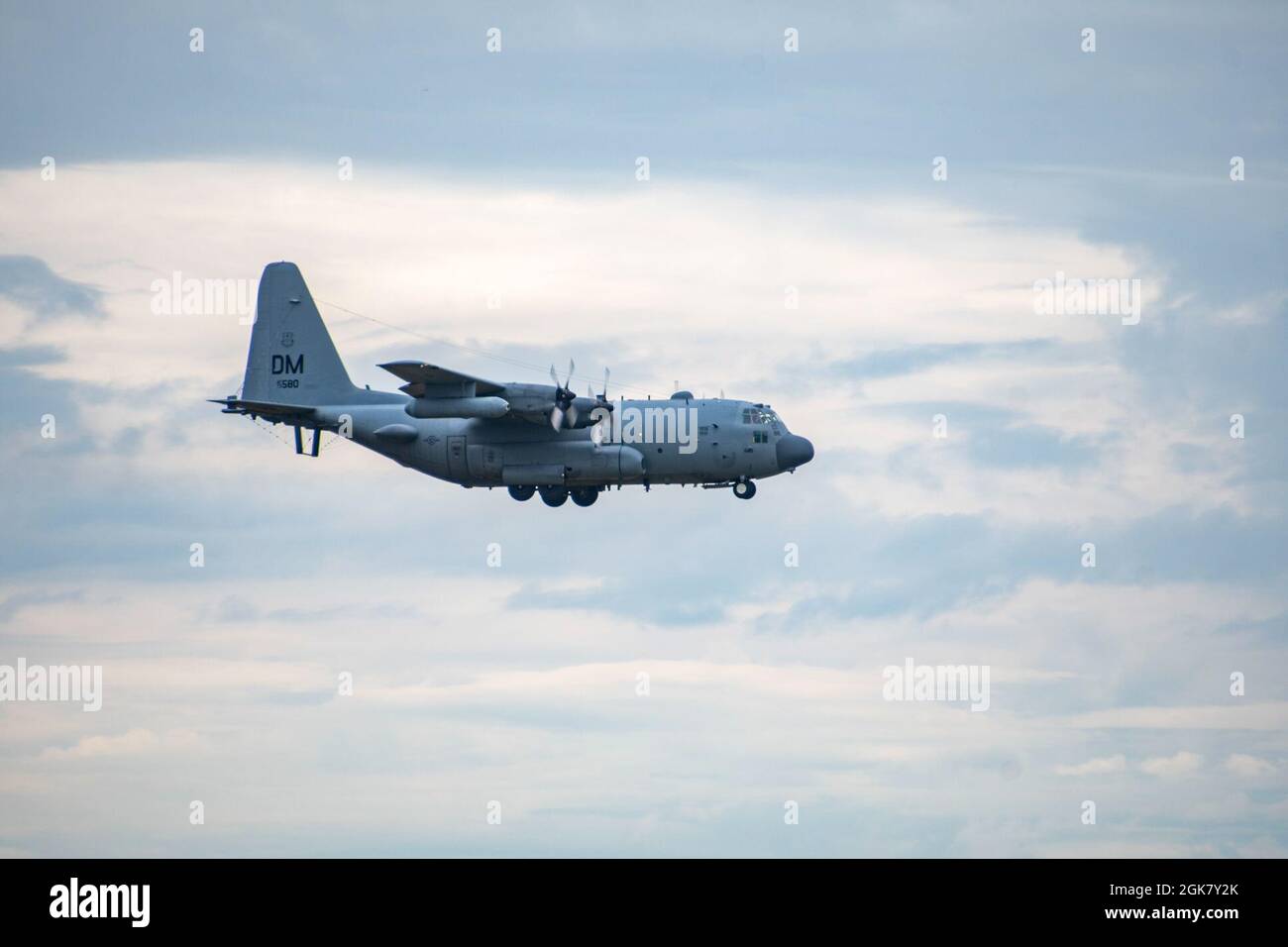 A U.S. Air Force EC-130H Compass Call lands at Davis-Monthan Air Force ...