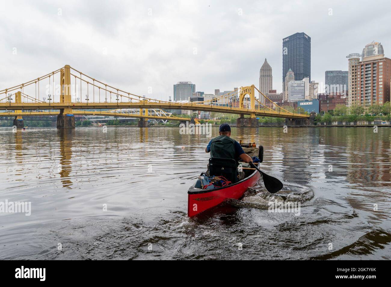 Neal Moore, a canoe paddler on a 7,500-mile journey across the United ...