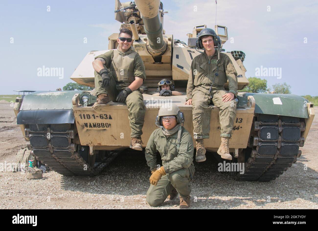 A gunnery crew from the 1st Combined Arms Battalion, 63rd Armor Regt ...
