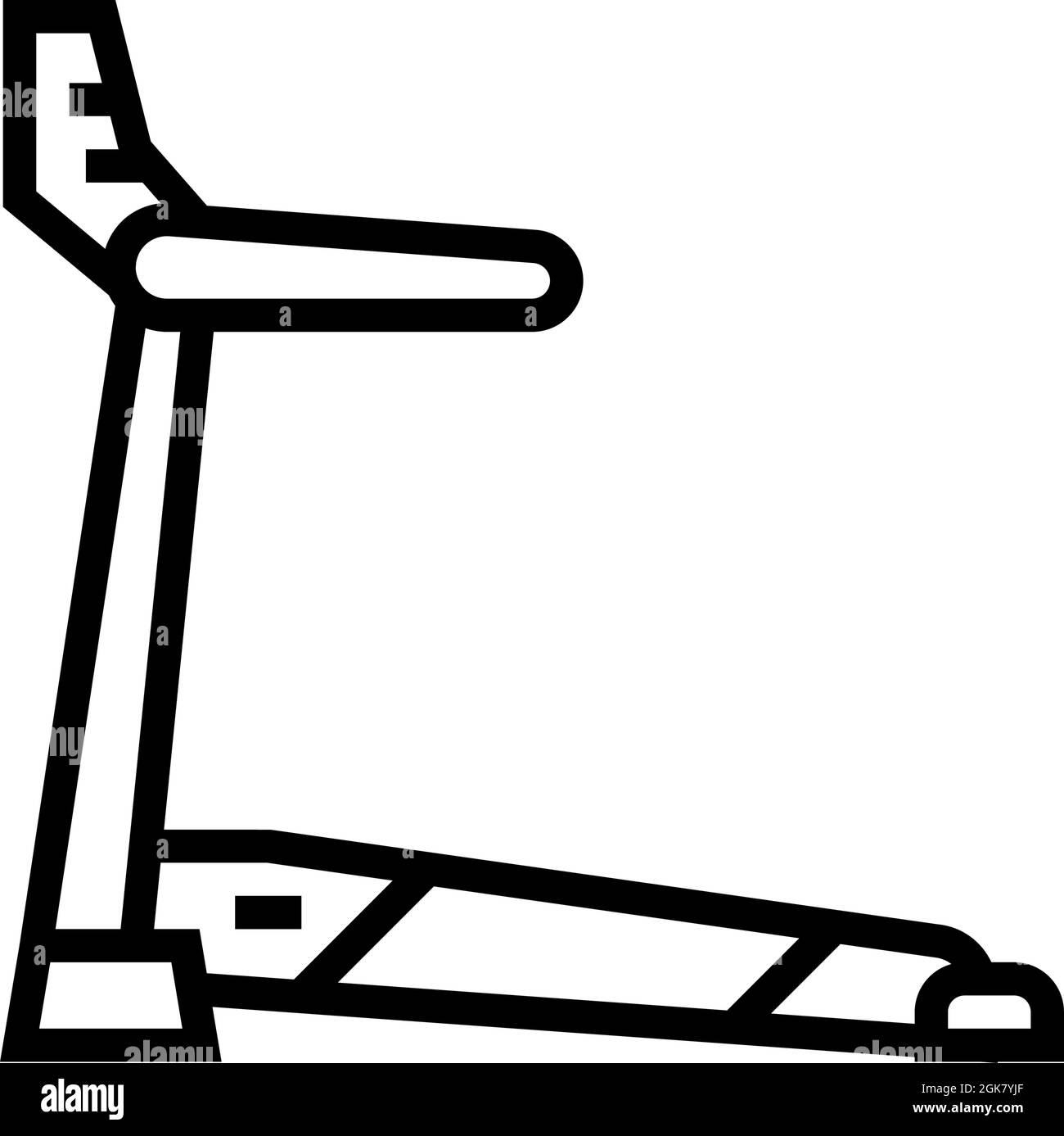 Equipment gym fitness tool outline Black and White Stock Photos ...