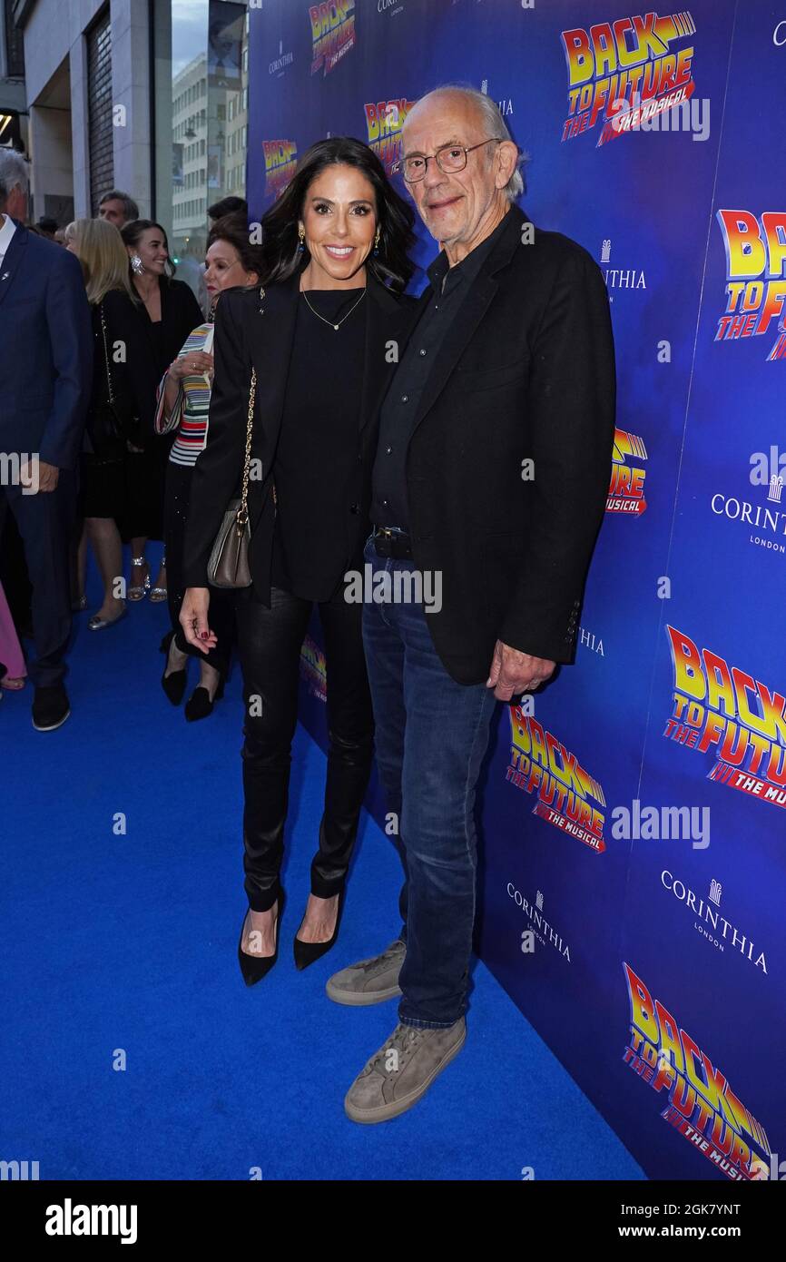 Christopher Lloyd and Jane Walker Wood arrive for the Back To The Future press night at the ...