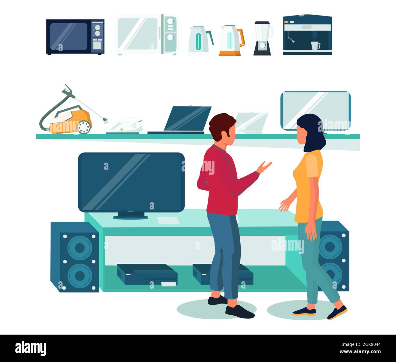 Electronics Shop Cartoon