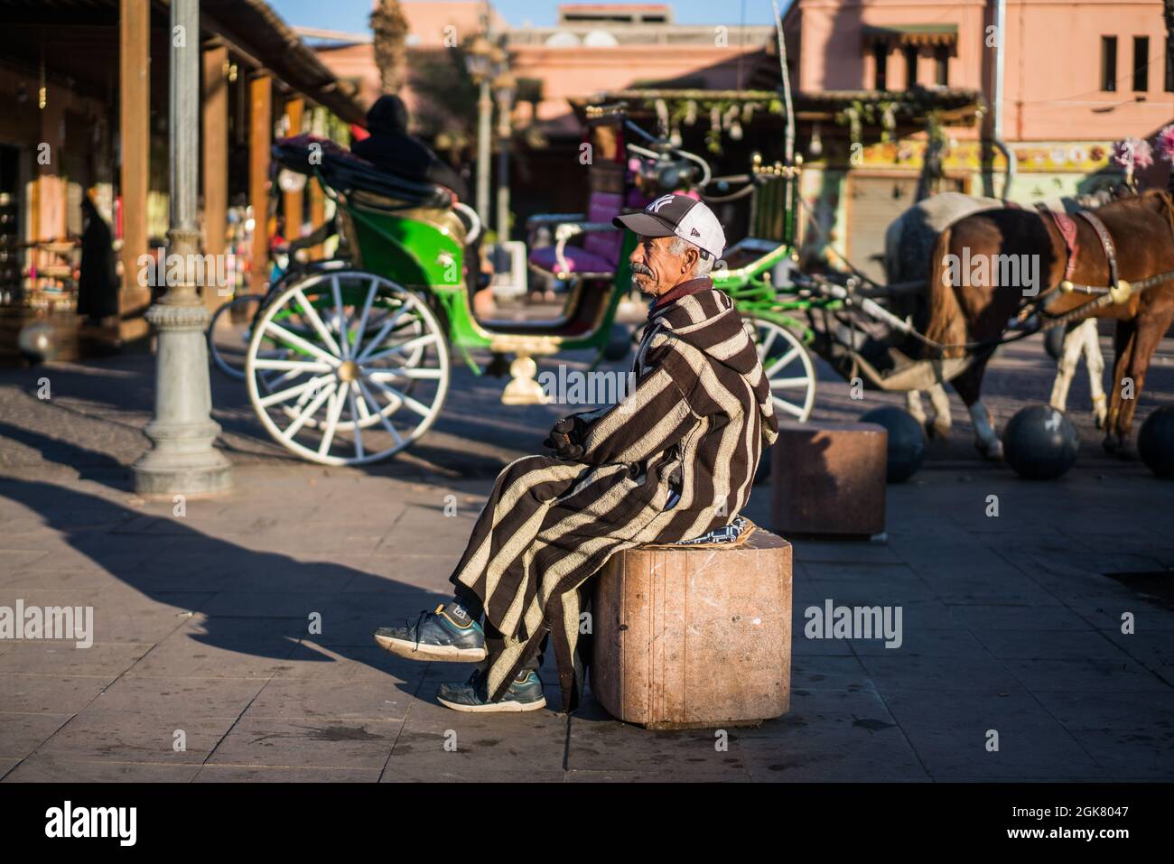 Street scene in the Marrakesh, Morocco, Africa Stock Photo - Alamy