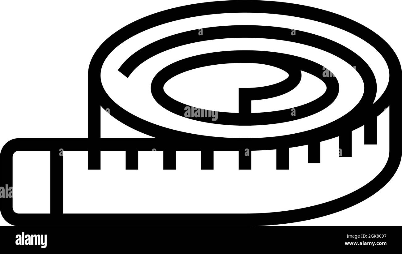 waist tape line icon vector illustration Stock Vector Image & Art - Alamy