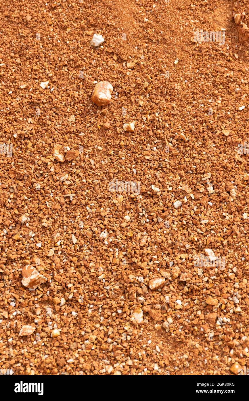 Ground surface texture, red soil background Stock Photo - Alamy
