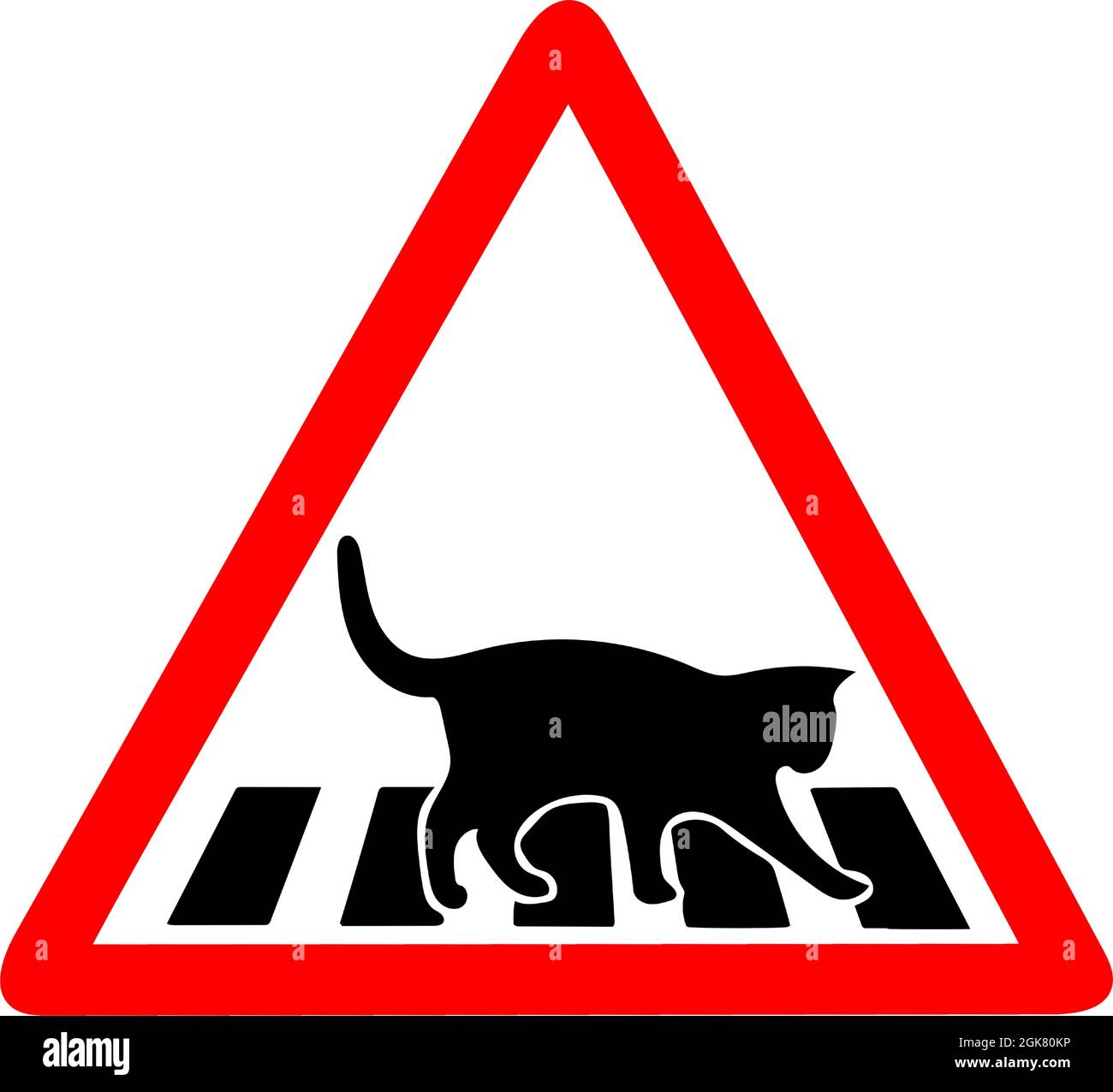 Zebra crossing animal warning sign hi-res stock photography and images ...