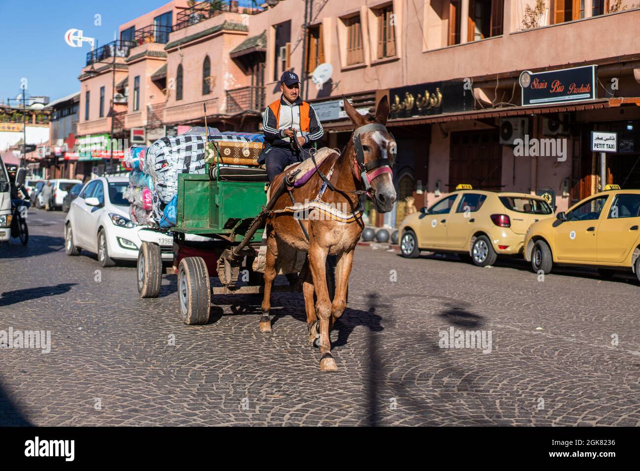 Street scene in the Marrakesh, Morocco, Africa Stock Photo - Alamy