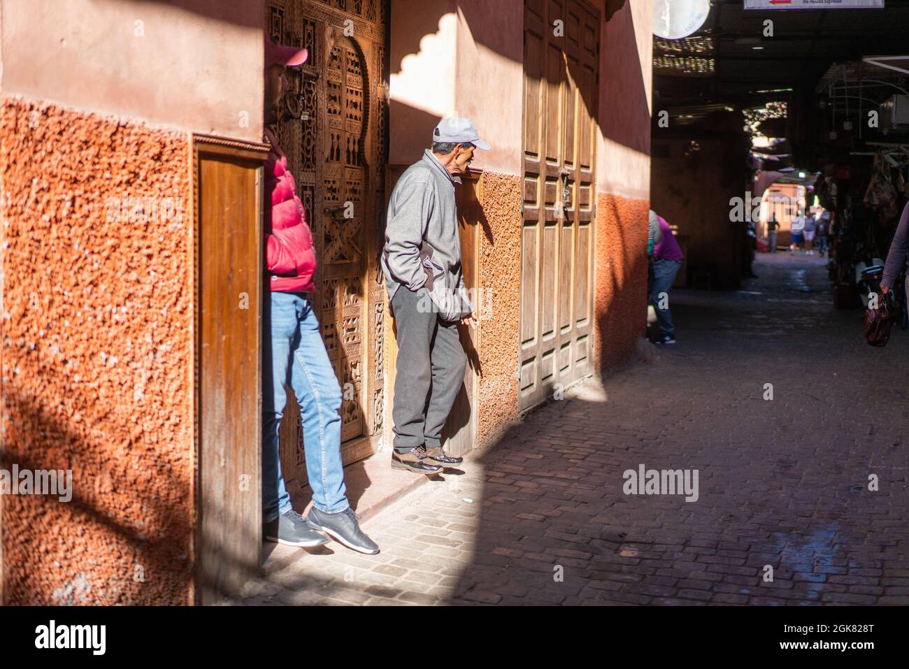 Street scene in the Marrakesh, Morocco, Africa Stock Photo - Alamy