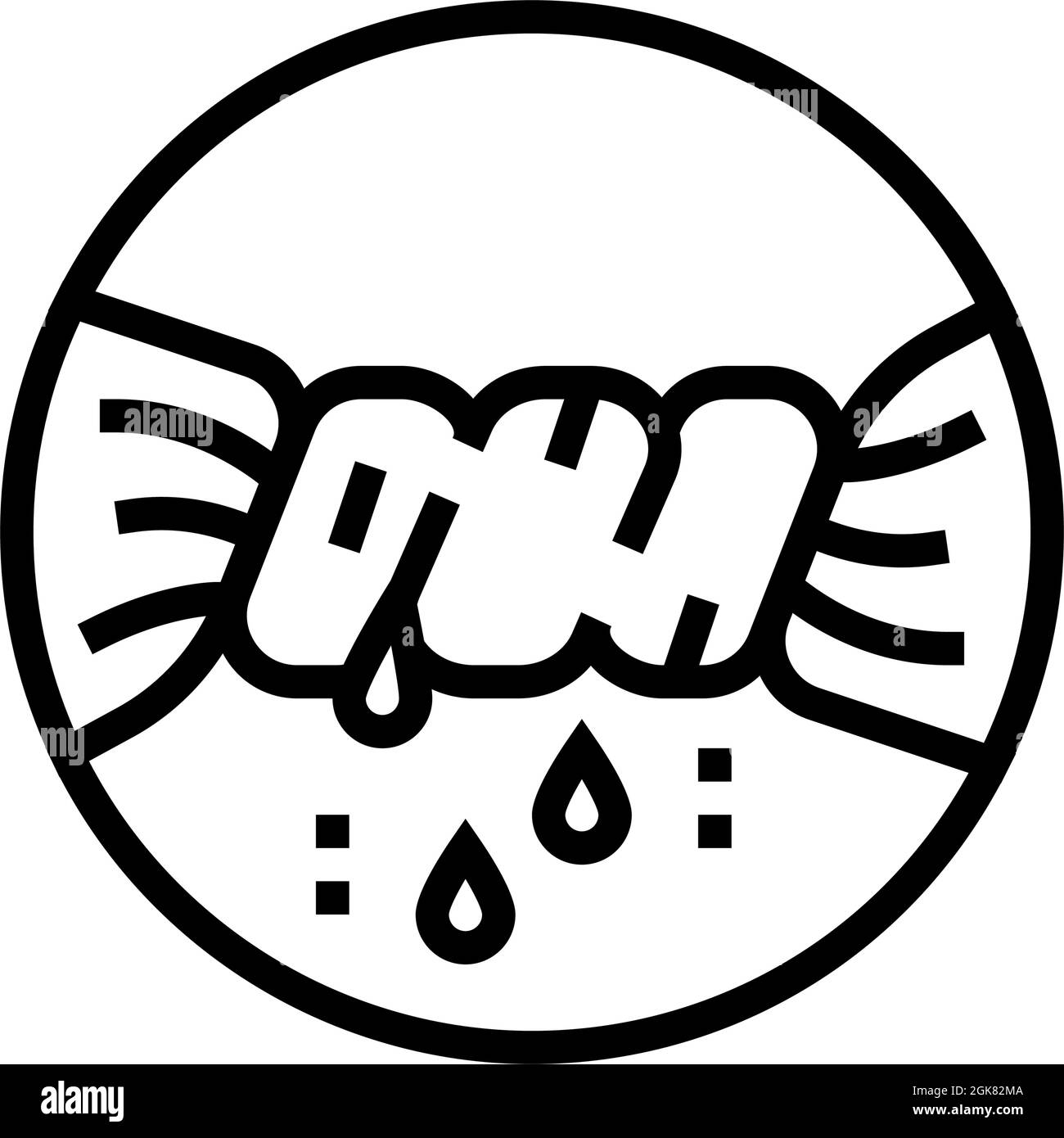 squeezing wet clothes line icon vector illustration Stock Vector Image ...