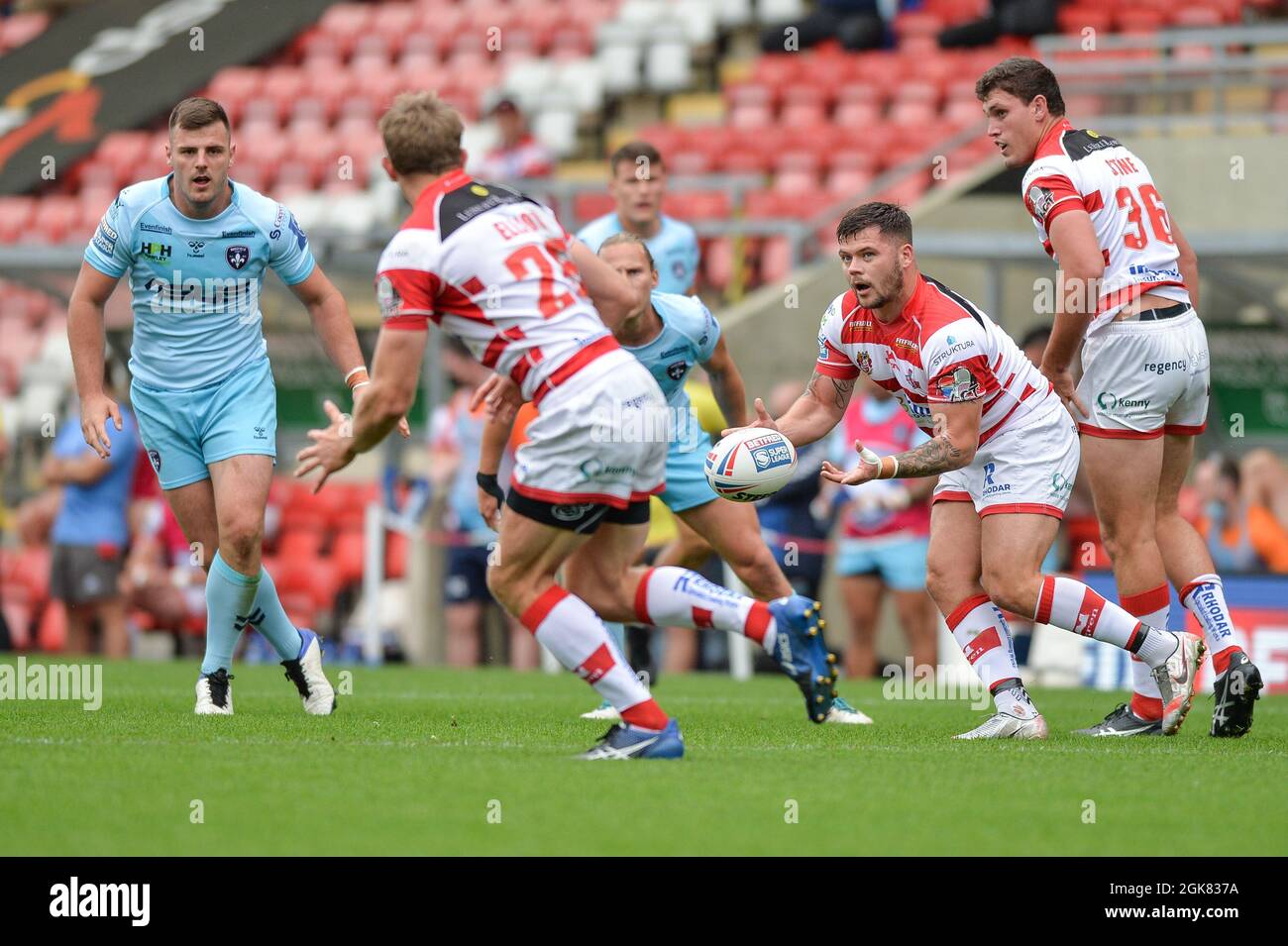 Leigh, England - 11 September 2021 - Liam Hood of Leigh Centurions in ...