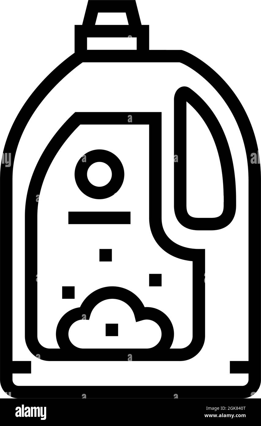 conditioner for wash textile clothing line icon vector illustration ...