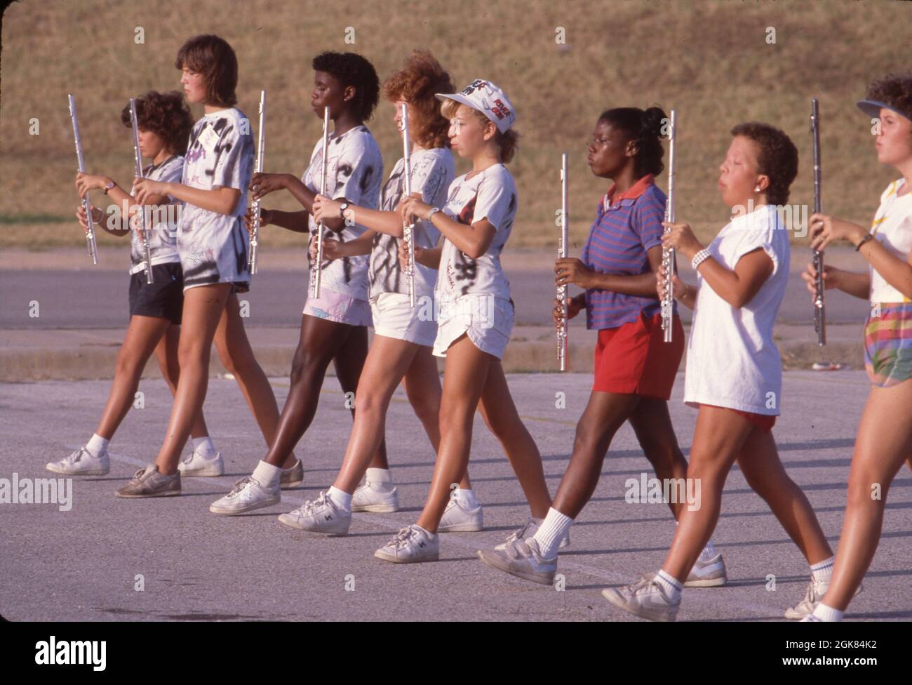 High School Marching Band Practice