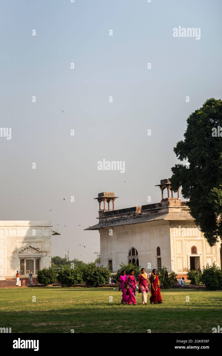 Buildings inside the Red Fort, Delhi, India Stock Photo - Alamy