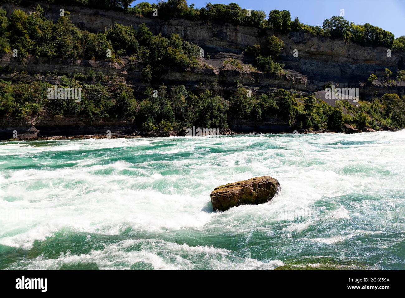 The Niagara River’s Class 6 white-water rapids from the White Water ...