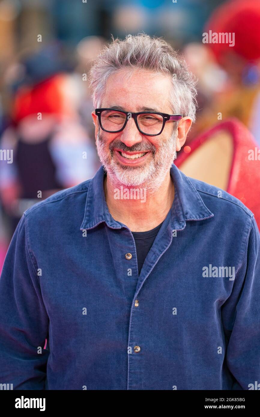 David Baddiel arriving for the world premiere of Everybody's Talking ...