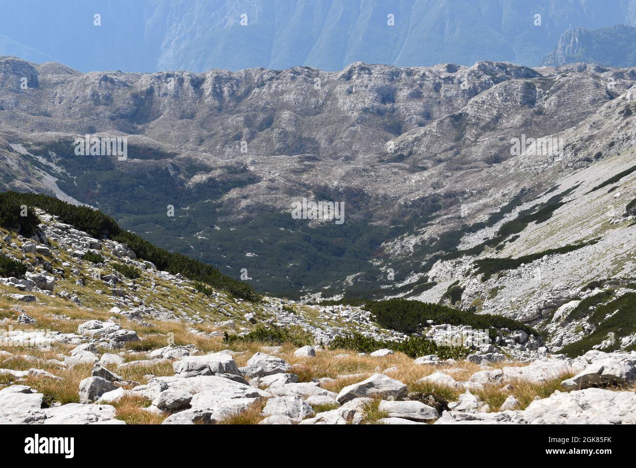 A hiking day on Cvrsnica mountain, Great jelinak peak Stock Photo - Alamy
