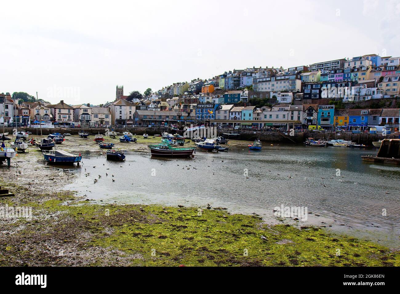 A scenic view of the quay at Brixham in South Devon Stock Photo - Alamy