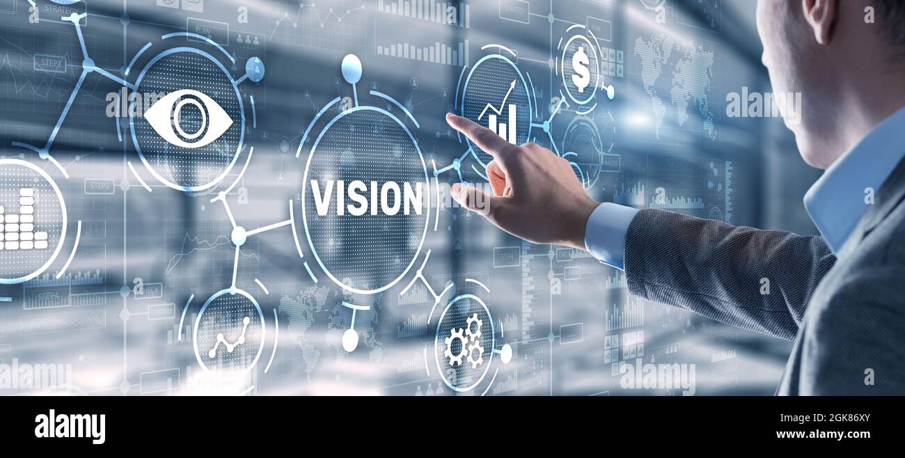 Vision Direction Future Business Inspiration Motivation Concept Stock ...