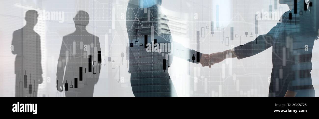 Stock market chart. Abstract background for presentation Stock Photo ...