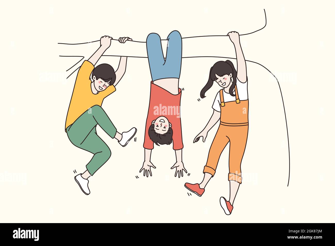 Celebrating Children Day and childhood concept. Happy smiling Children ...