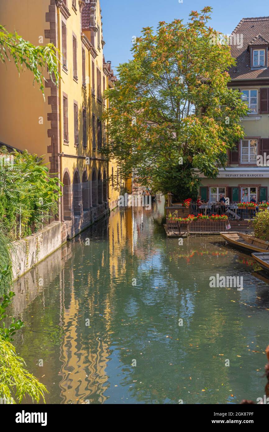 Colmar, France - 09 16 2021: Typical houses and colorful facades in ...