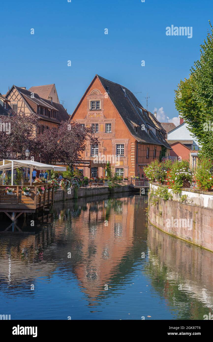 Colmar, France - 09 16 2021: Typical houses and colorful facades in ...