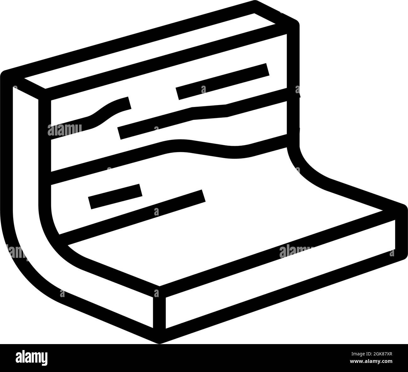 steel metal profile line icon vector illustration Stock Vector Image ...
