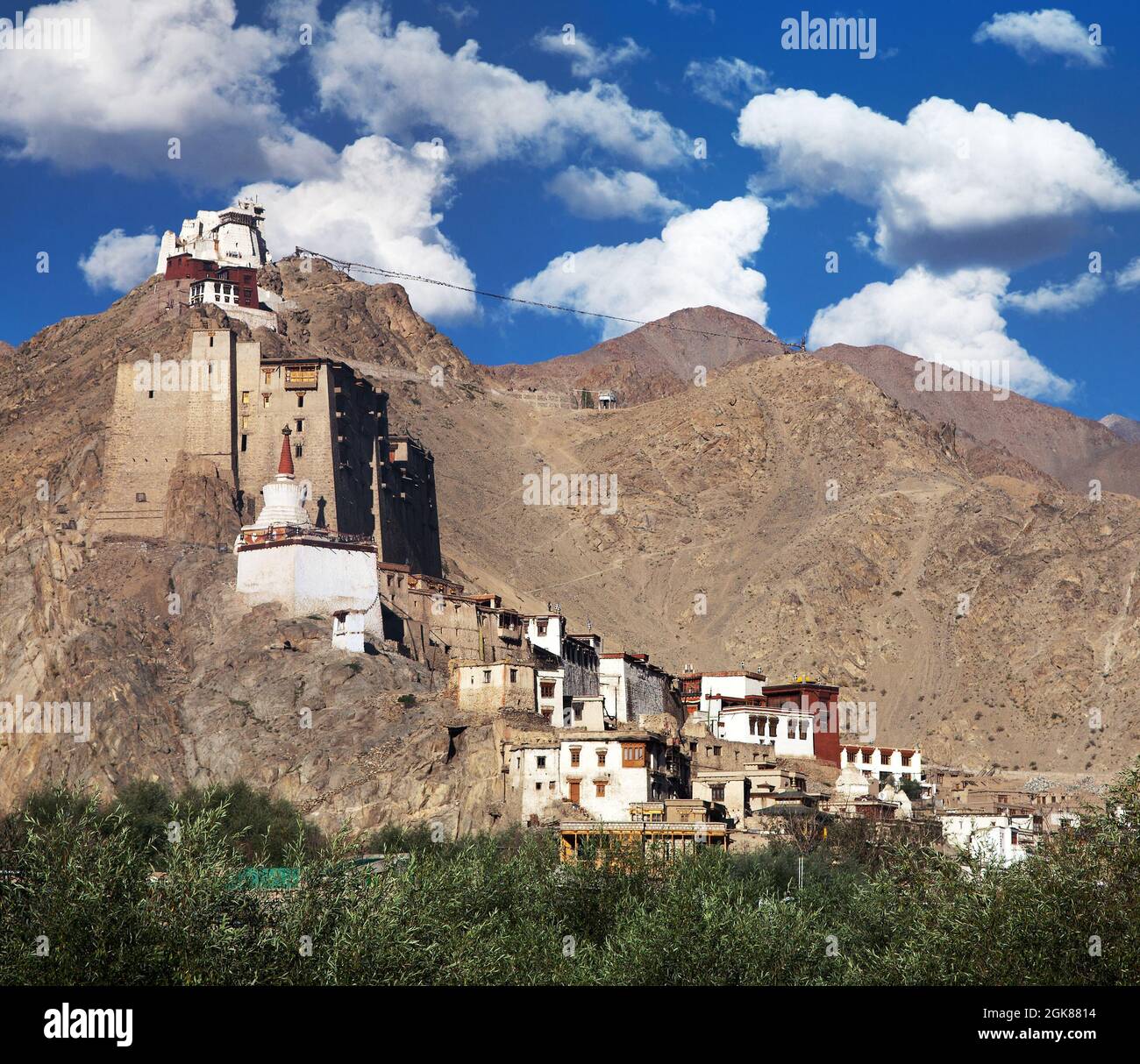 Leh Palace - Namgyal Tsemo Gompa - Leh - Ladakh - Jammu and Kashmir ...