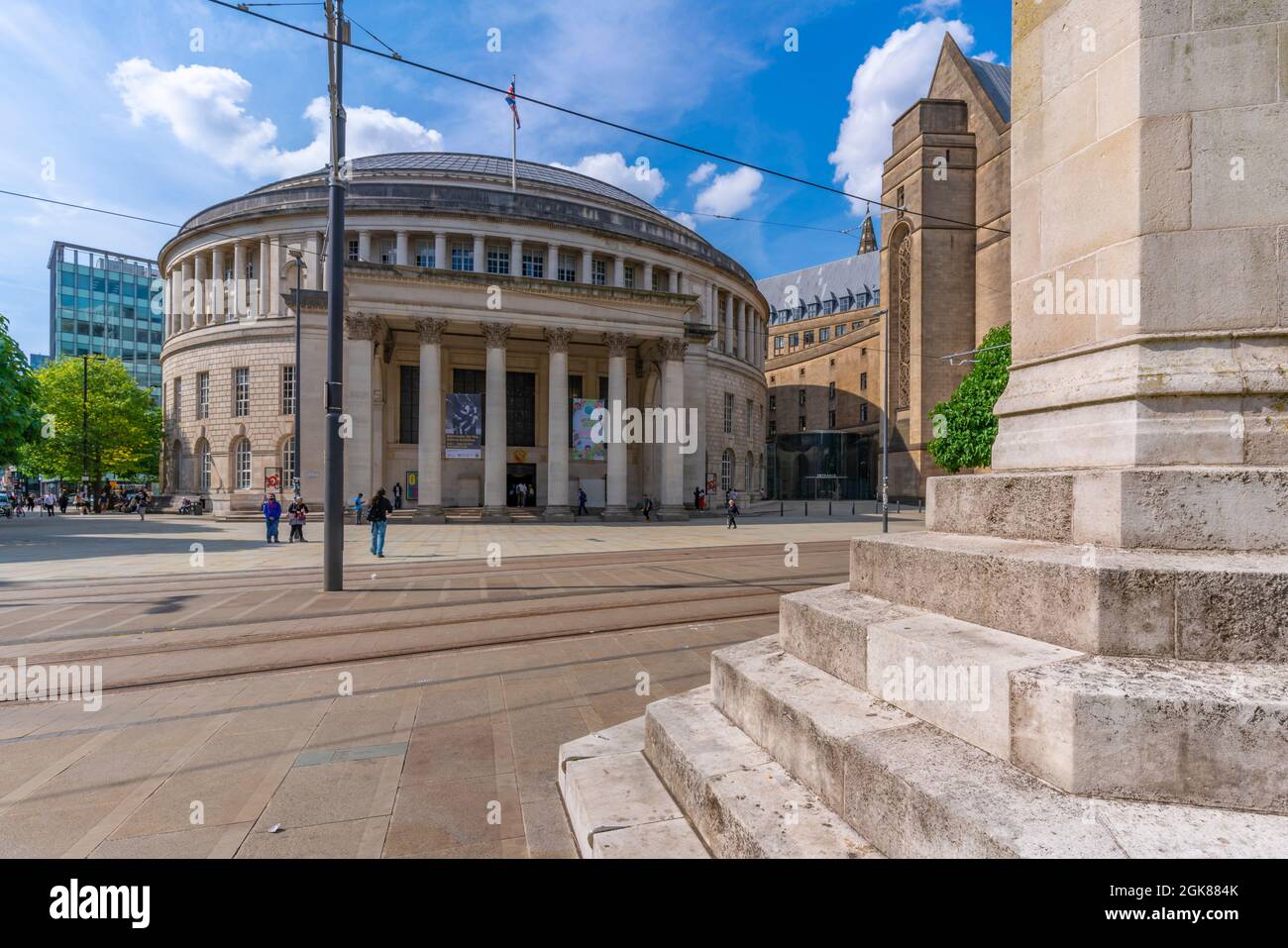 View of Manchester Central Library and Council Building, Manchester ...