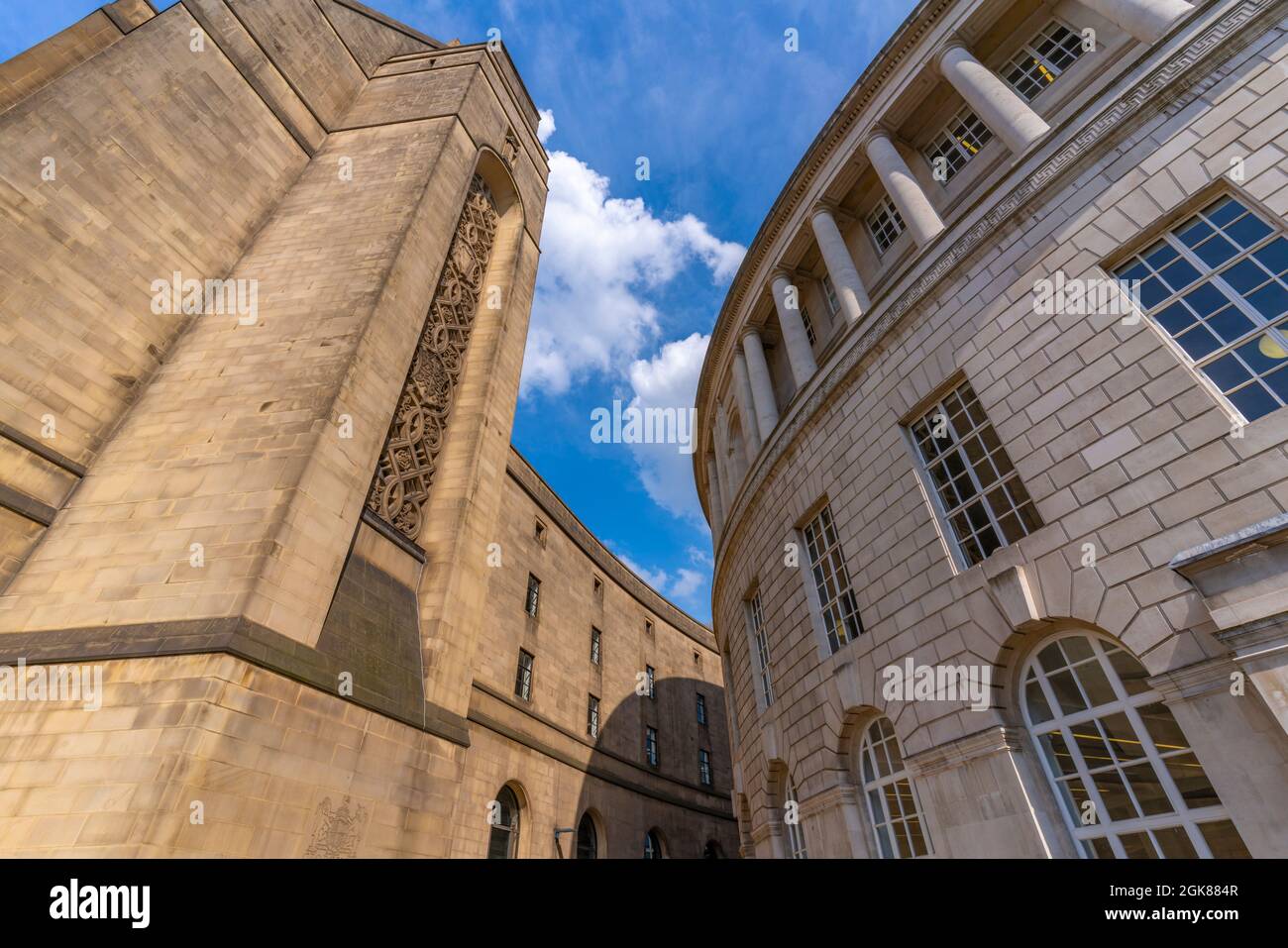 View of Manchester Central Library and Council Building, Manchester ...