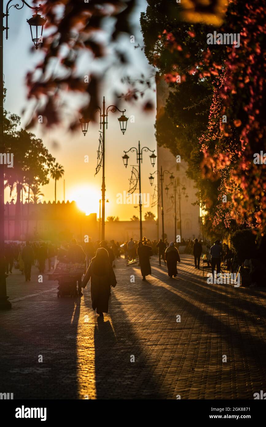 Street scene in the Marrakesh, Morocco, Africa Stock Photo - Alamy
