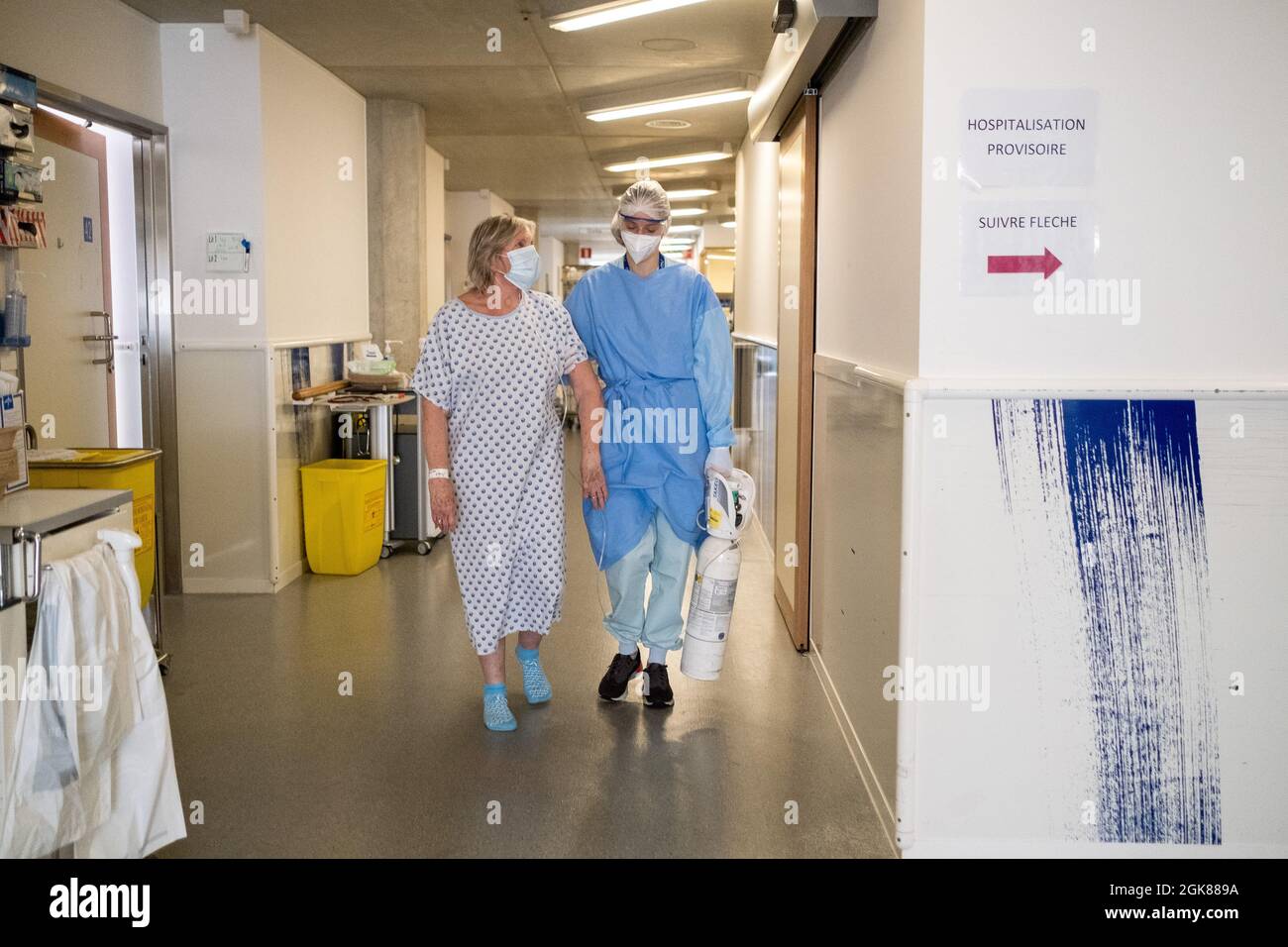 Medical staff monitoring patients at the Intensive care unit of the ...
