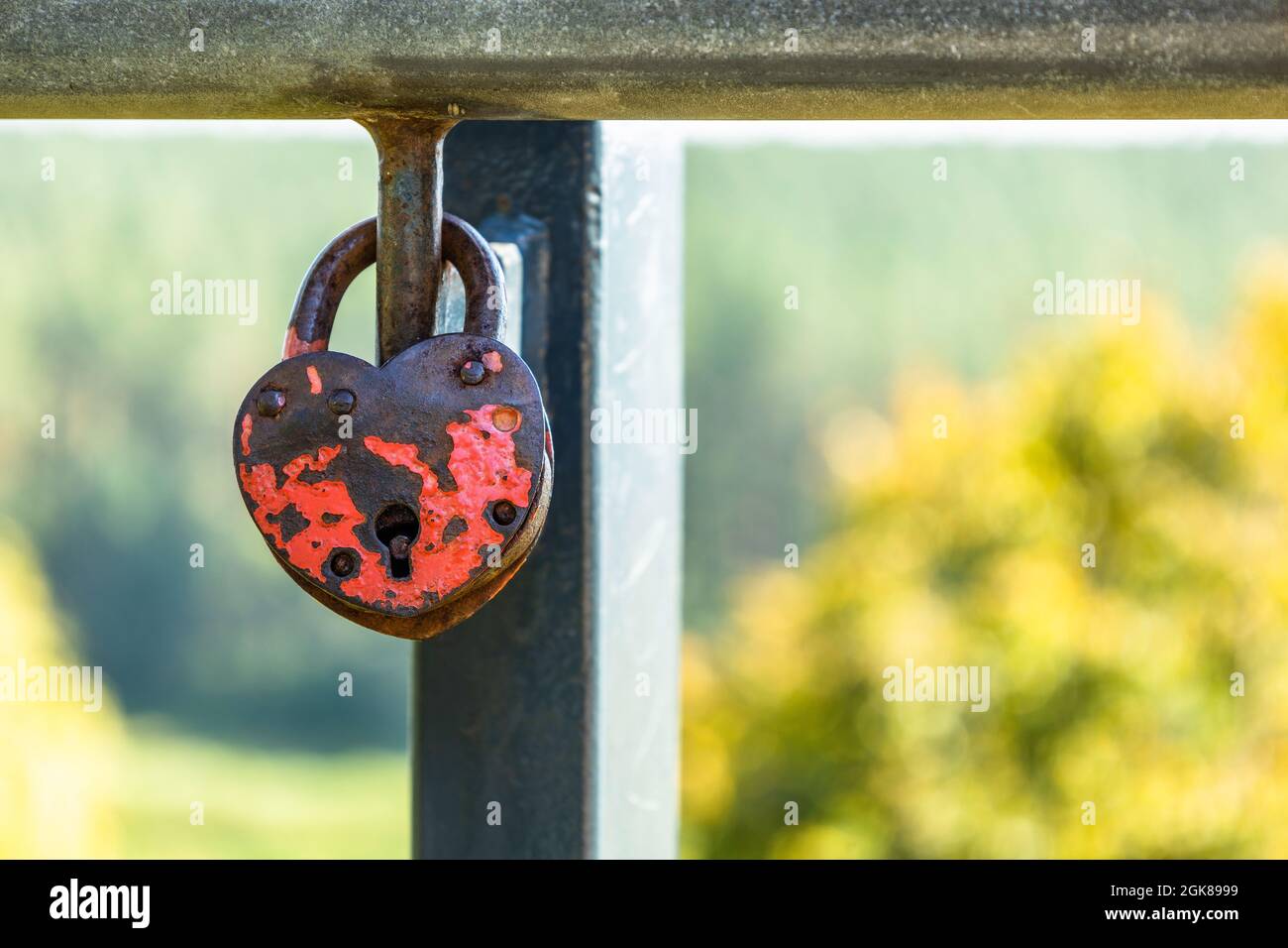 Heart shaped padlock on hi-res stock photography and images - Alamy