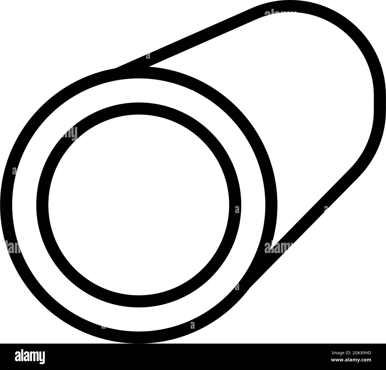 pipe metal profile line icon vector illustration Stock Vector Image ...