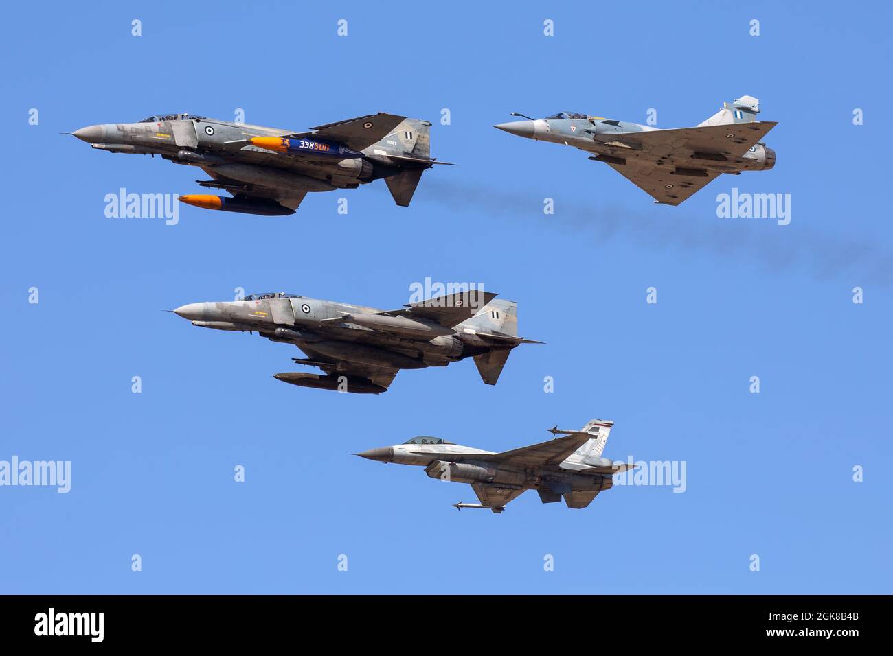 F-4 Phantom, F-16 & MIrage 2000 Stock Photo - Alamy