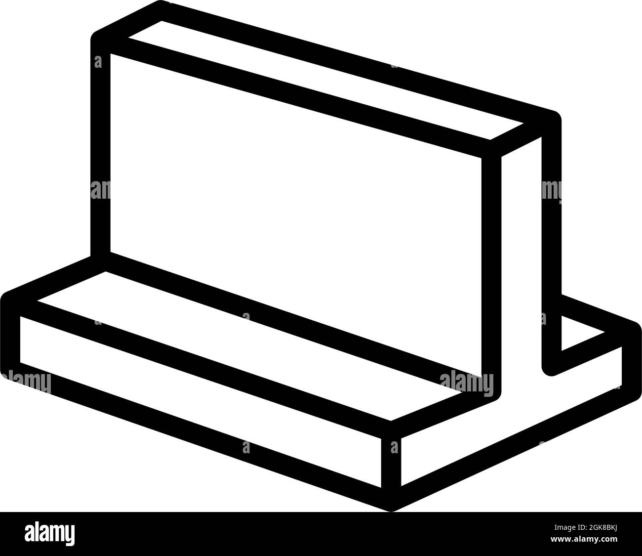 brass metal profile line icon vector illustration Stock Vector Image ...