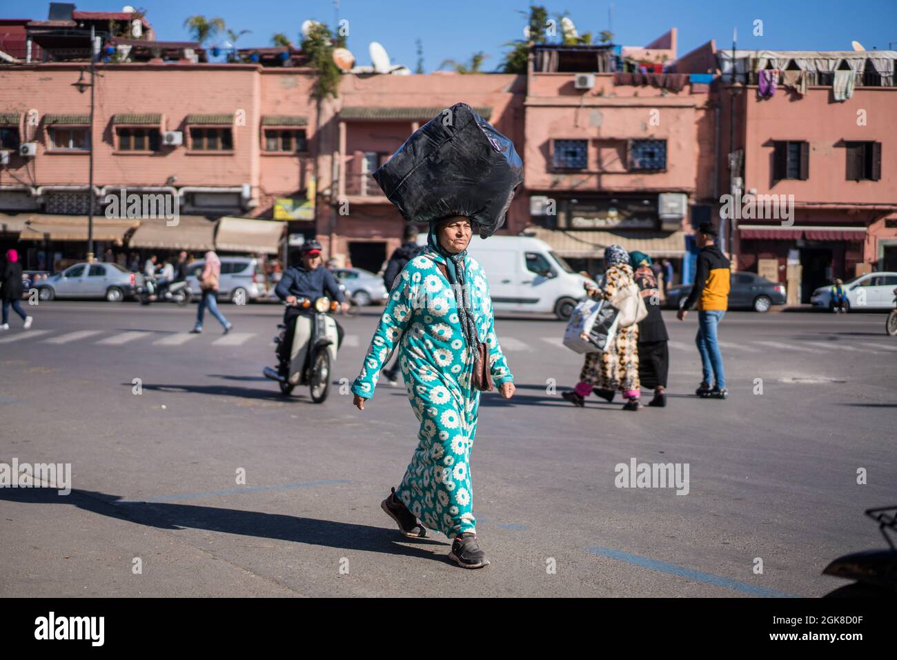 Street scene in the Marrakesh, Morocco, Africa Stock Photo - Alamy