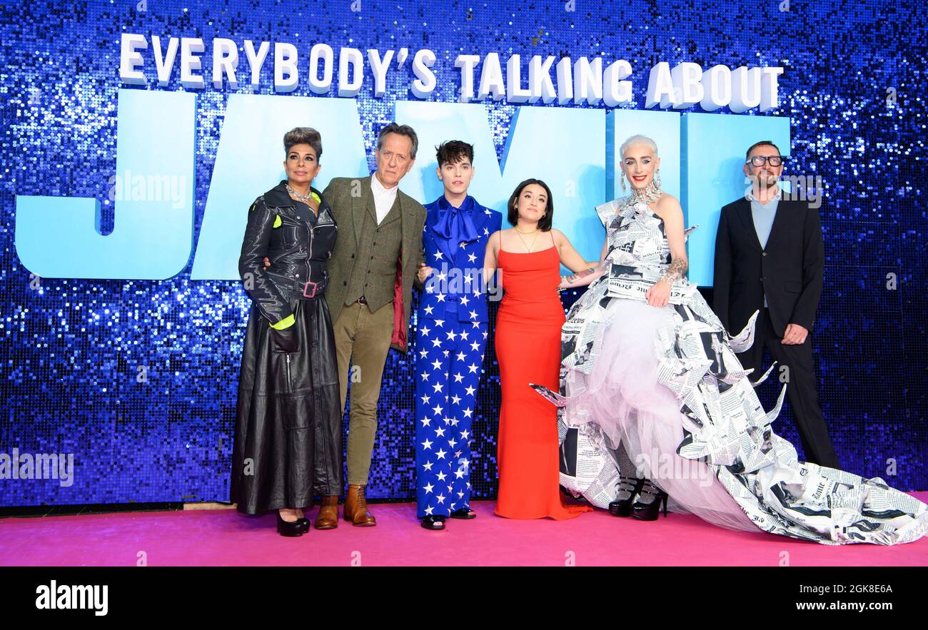 L-R) Shobna Gulati, Richard E Grant, Max Harwood, Lauren Patel, Jamie ...