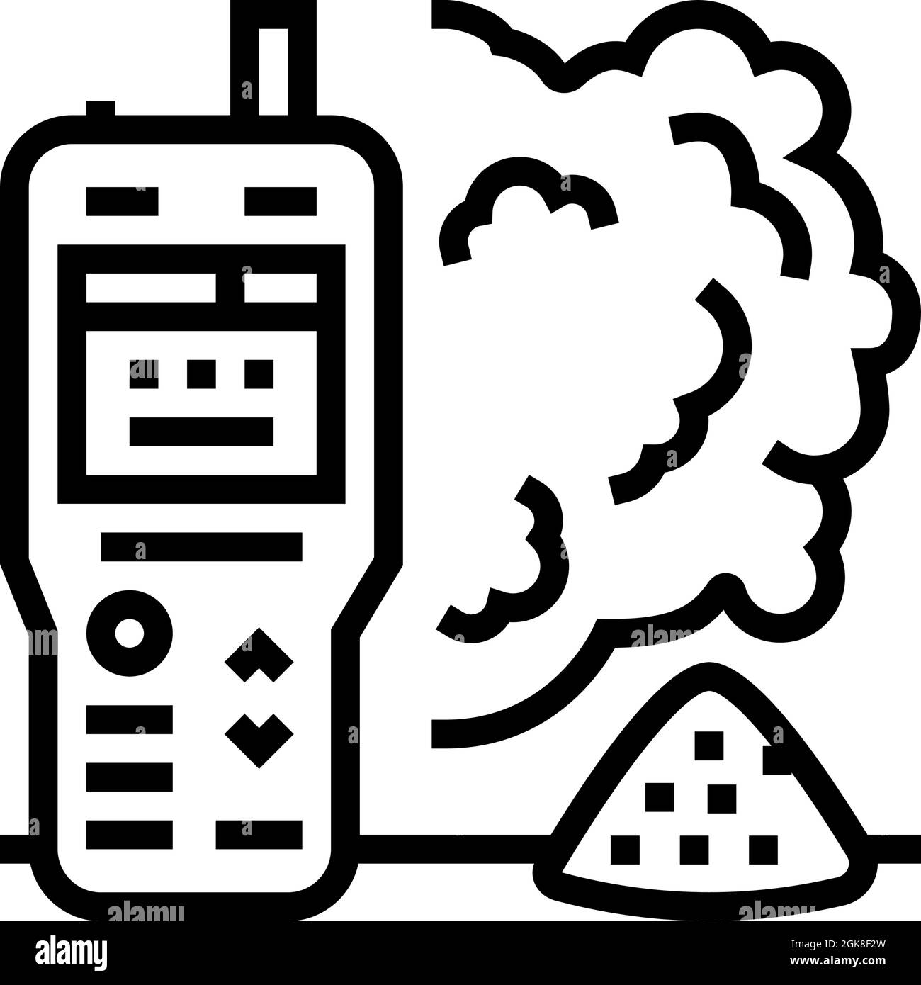 air dust quality line icon vector illustration Stock Vector Image & Art ...