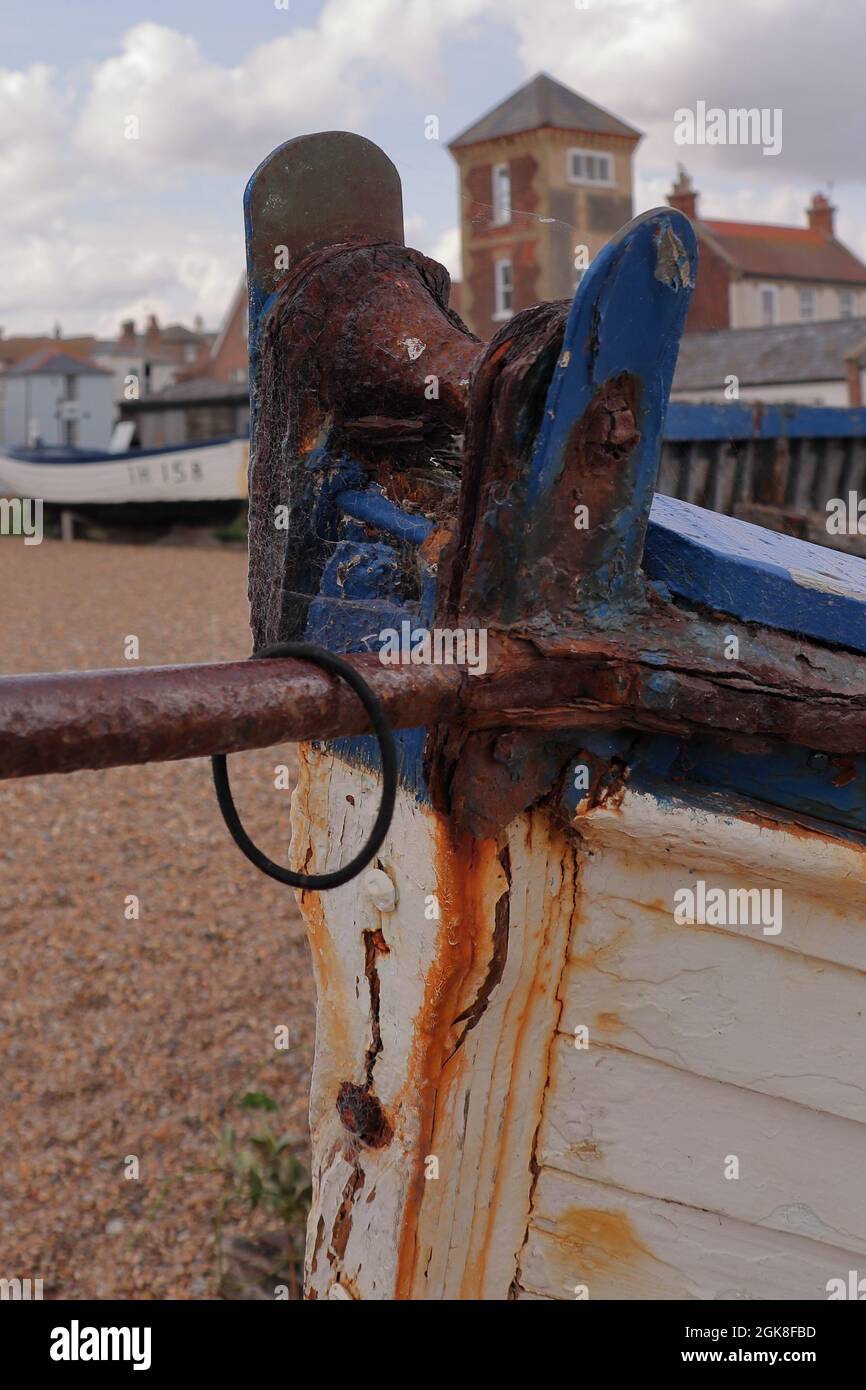 Rope Guide Front of Boat Stock Photo - Alamy