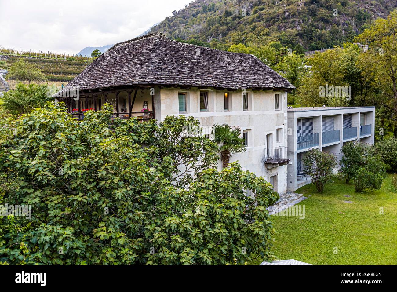 Hotel Casa Martinelli at the Circolo della Maggia, Switzerland Stock ...