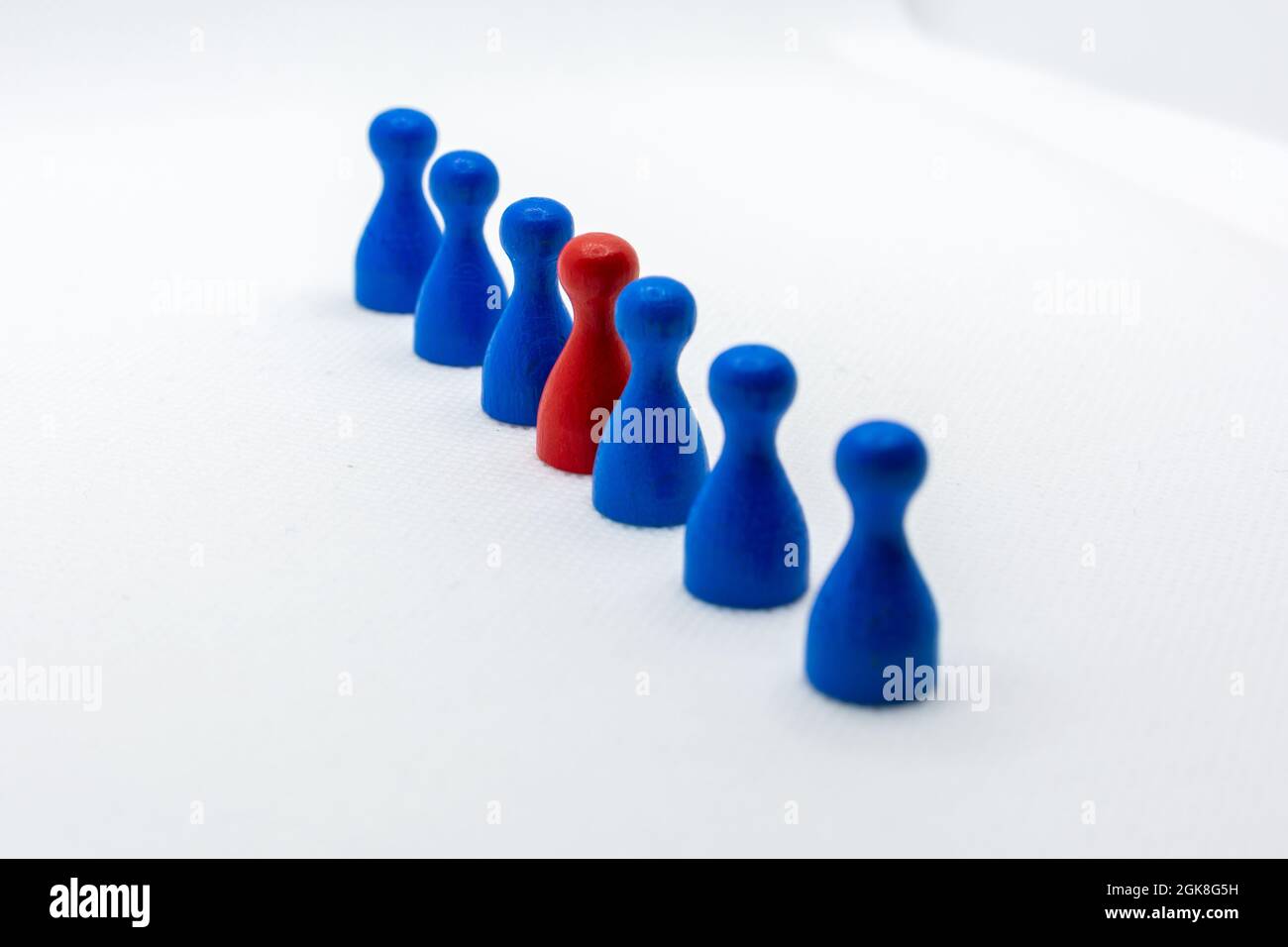 Board game pieces - symbol for leadership Stock Photo - Alamy
