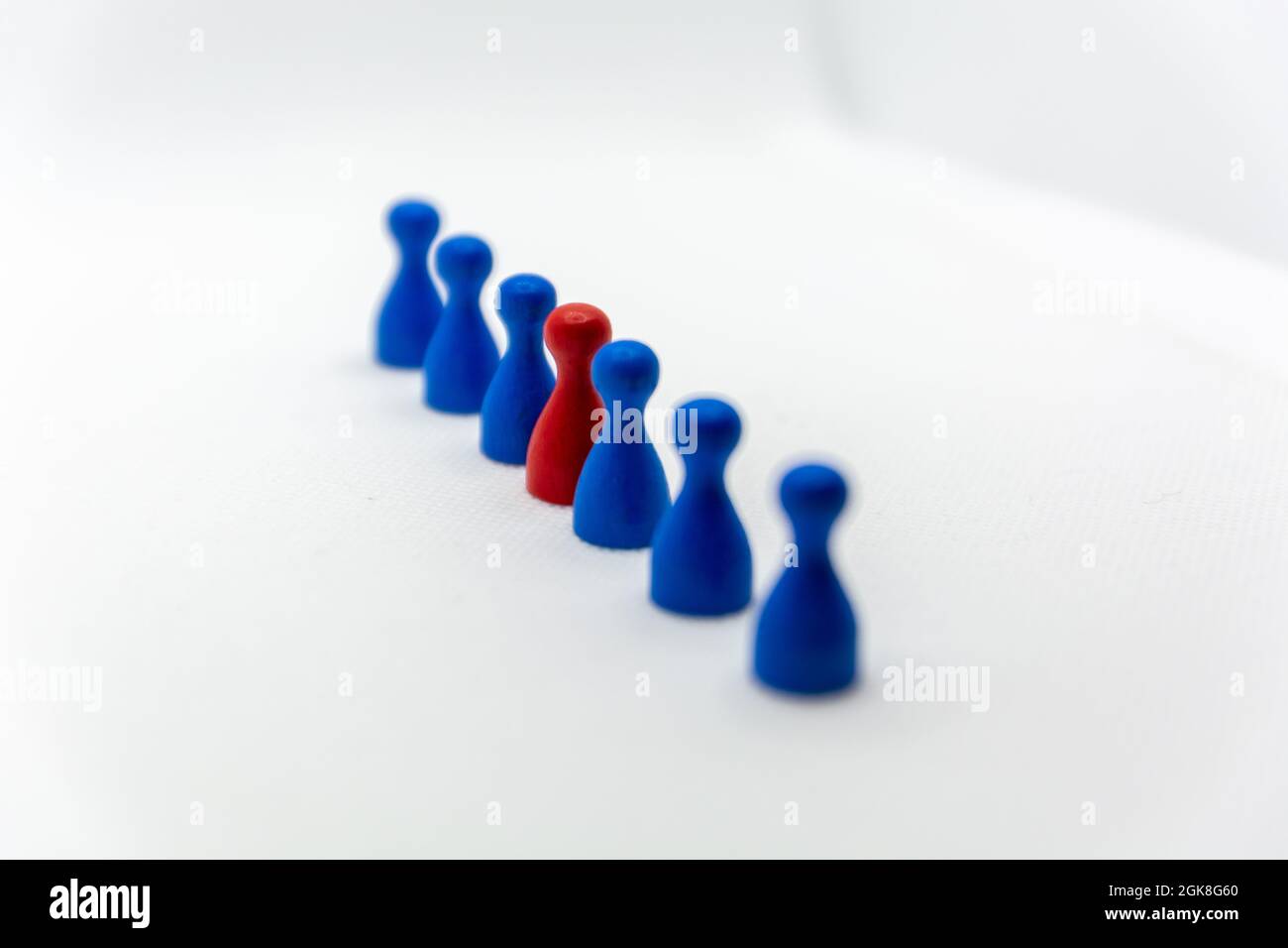 Board game pieces - symbol for leadership Stock Photo - Alamy