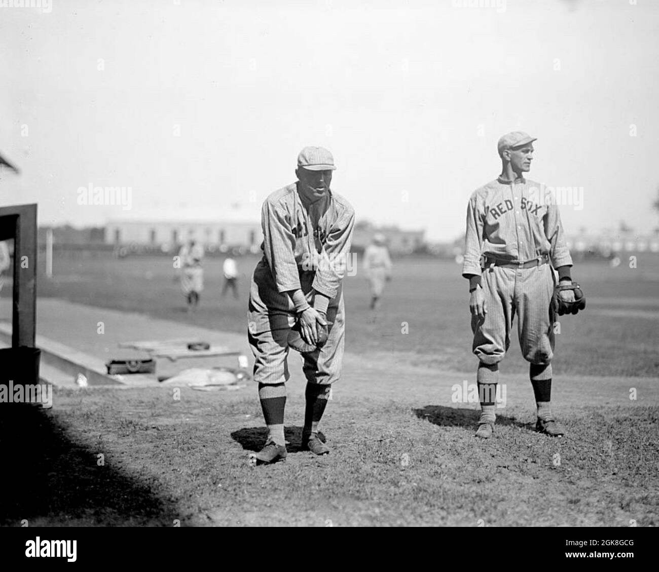 Clyde Engle and Neal Ball, Boston Red Sox, 1913 Stock Photo - Alamy