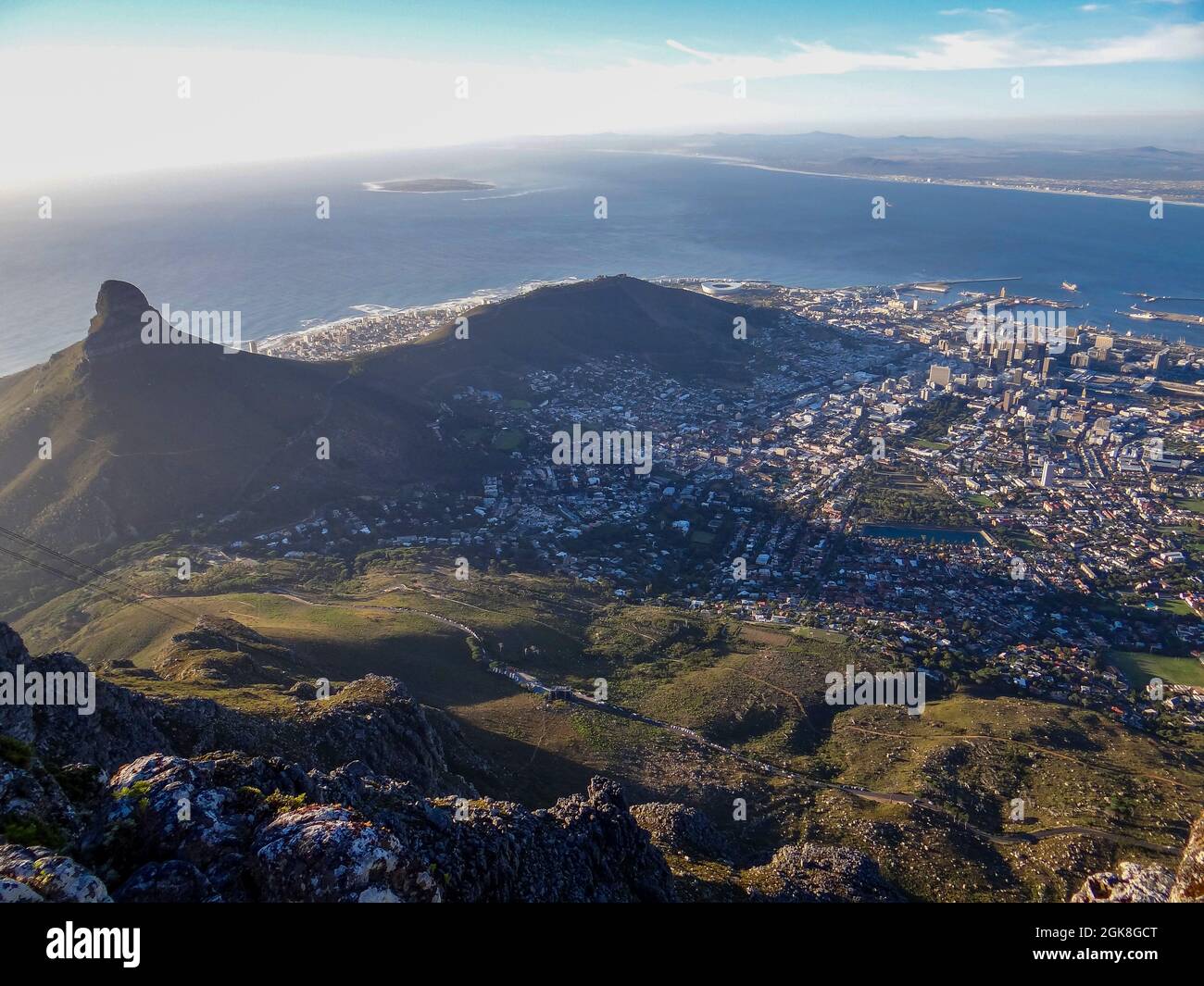 Capetown and the surrounding mountains Stock Photo - Alamy