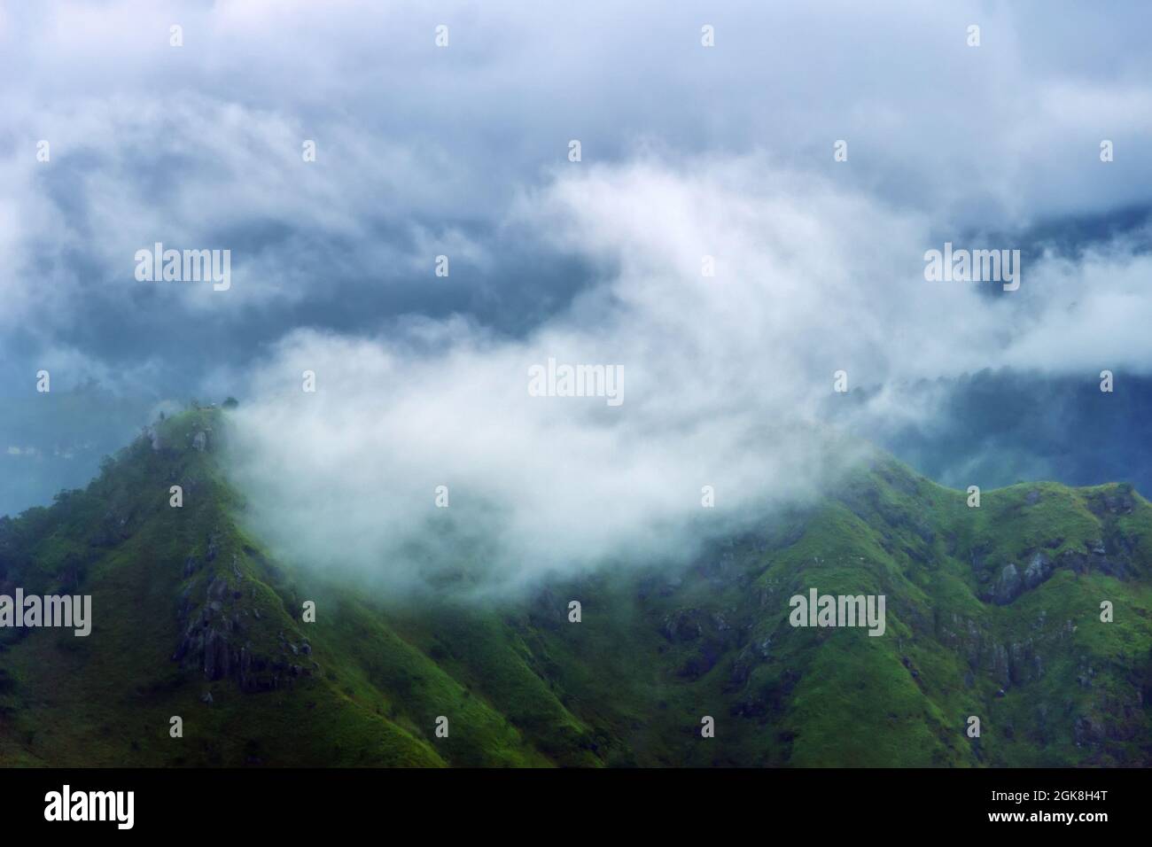 The peaks of the Central plateau of Sri Lanka are constantly covered ...