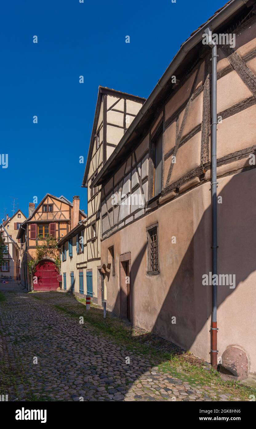 Colmar, France - 09 16 2021: Typical houses and colorful facades in ...